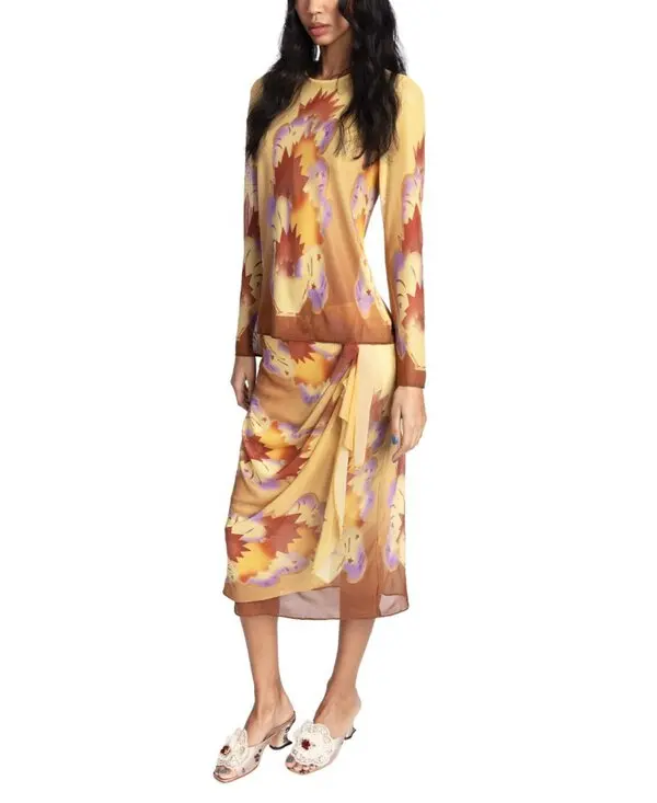 Anna Sui Sunburst Sarong Skirt