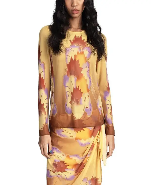 Anna Sui Sunburst Mesh Top