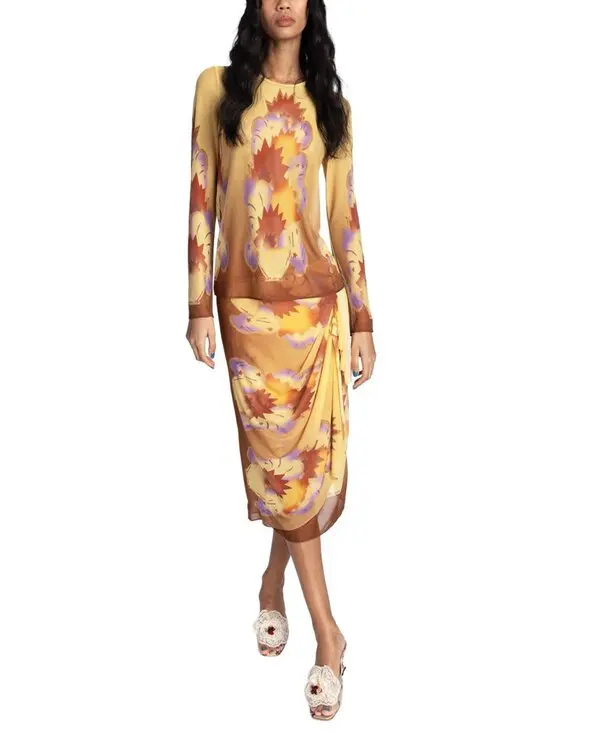 Anna Sui Sunburst Mesh Top