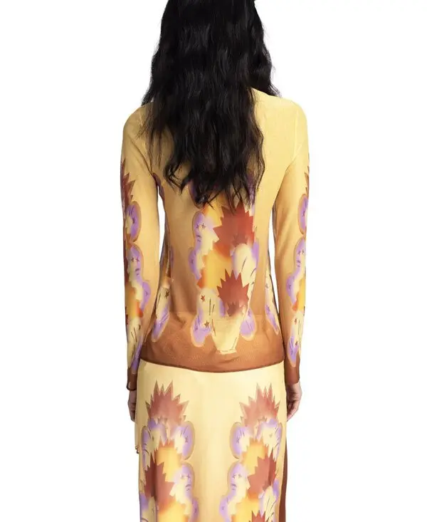Anna Sui Sunburst Mesh Top