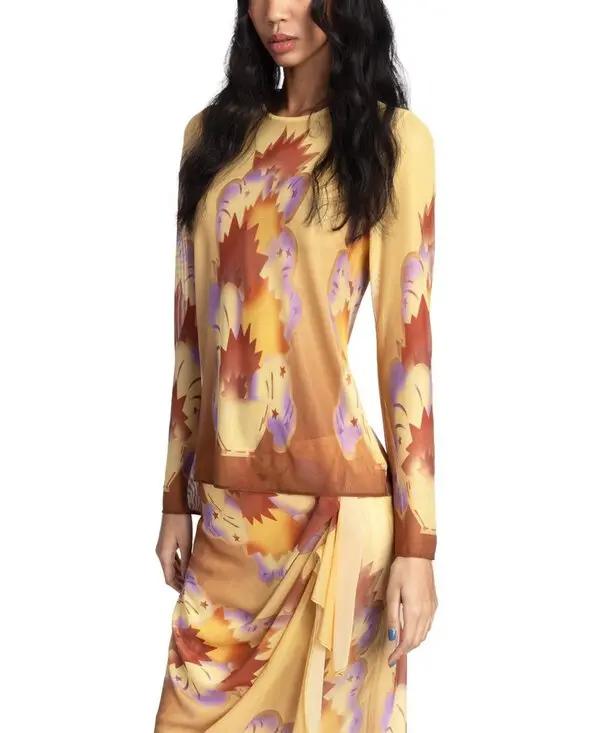 Anna Sui Sunburst Mesh Top
