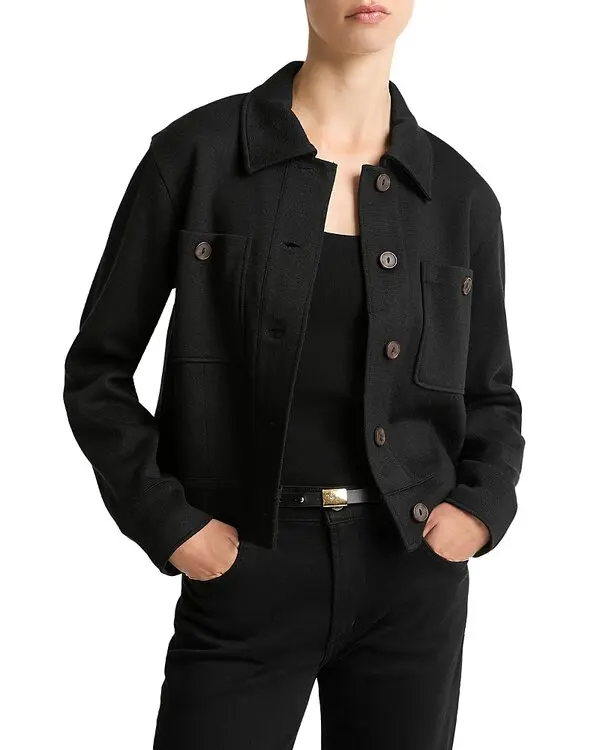 Vince Ponte Knit Jacket - Black