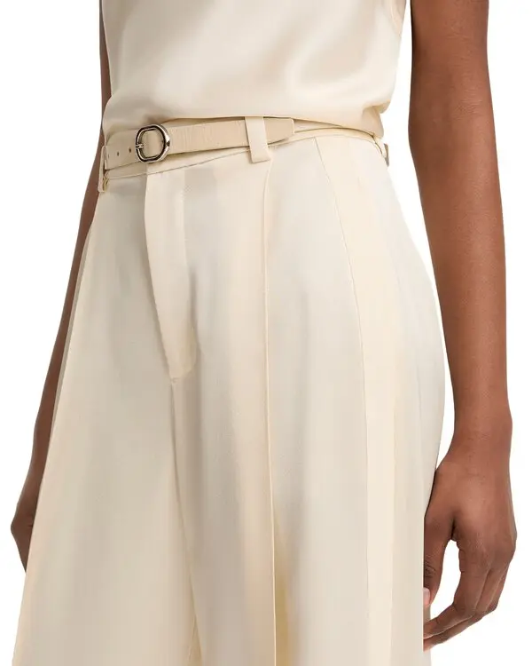 Vince High Waist Satin Pants - Flax