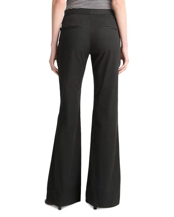 Vince Stretch Cotton Flare Pants - Black