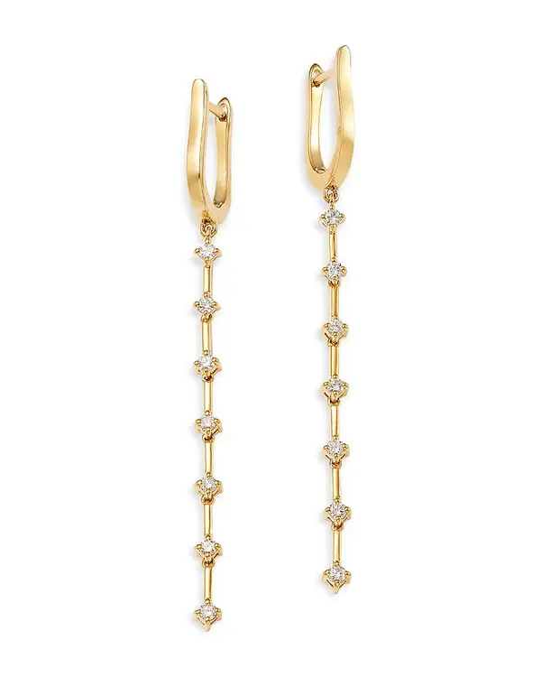 Bloomingdale'S Diamond Linear Station Drop Earrings - Gold