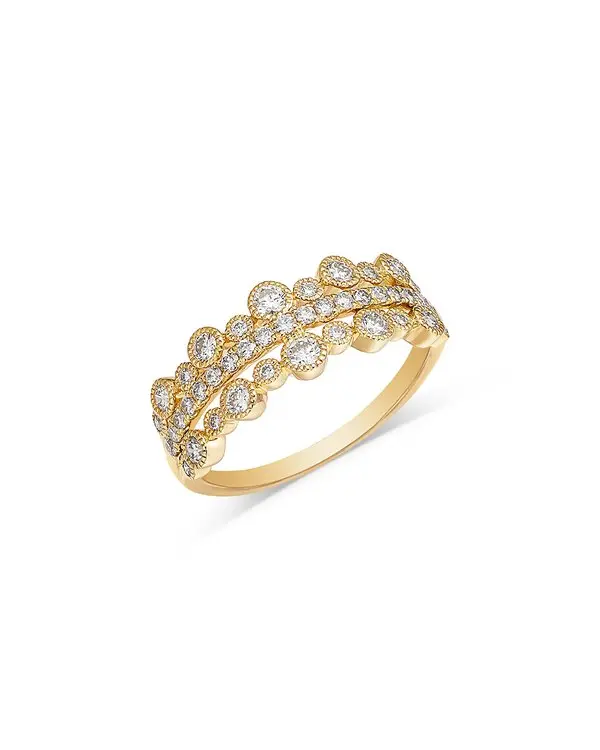 Bloomingdale'S Diamond Stack Look Band, 0.65 Tcw - Gold