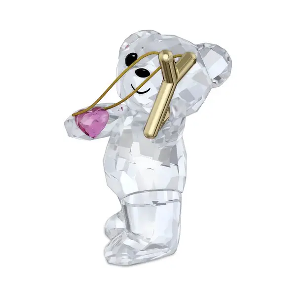 SWAROVSKI Kris Bear Crystal Figurine With Slingshot Motif