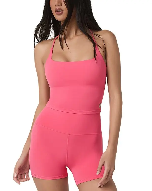 Vuori Allthefeels Strappy Back Tank Top - Sunset Pink