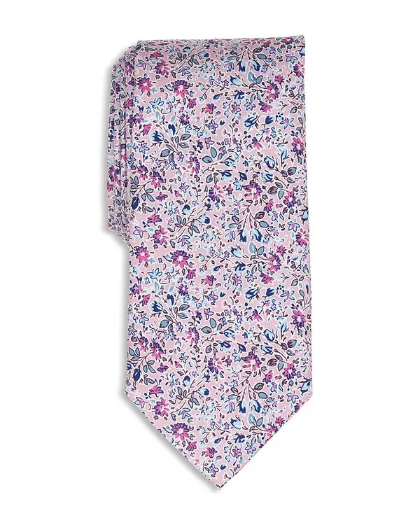 Thomas Pink Classic Floral Neck Tie - Pink