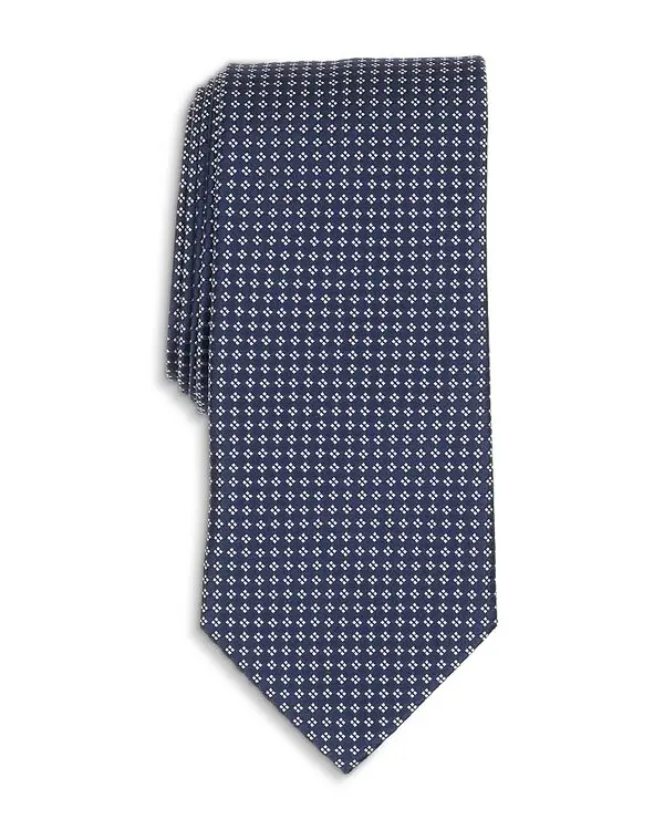 Thomas Pink Woven Diamond Neck Tie - Navy
