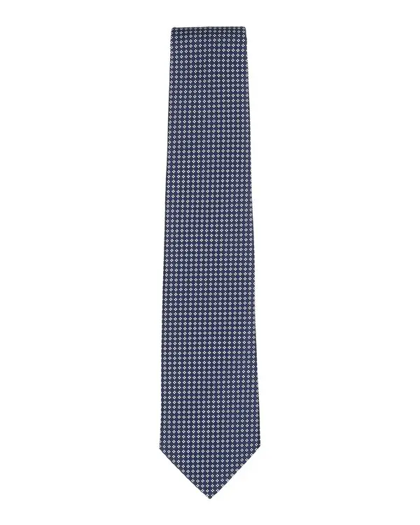 Thomas Pink Woven Diamond Neck Tie - Navy