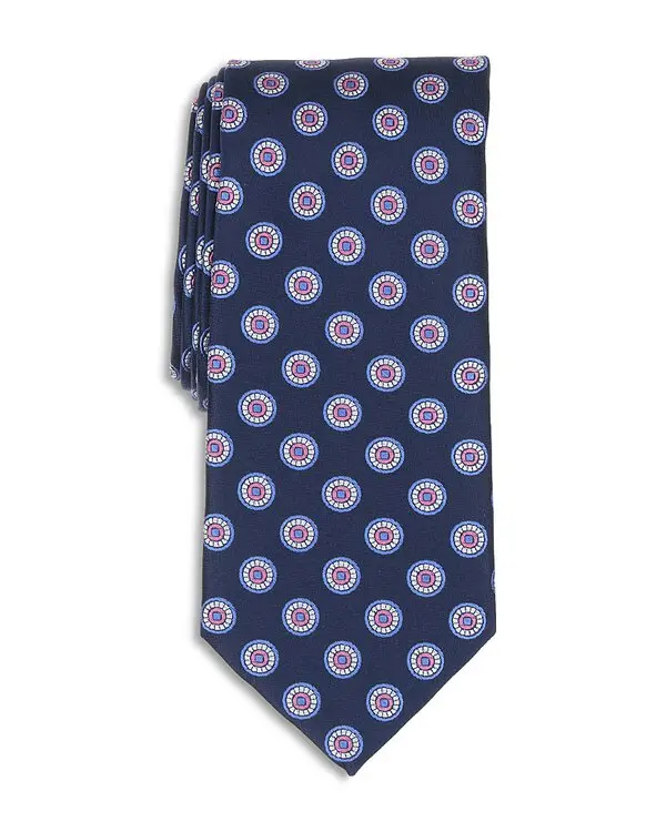 Thomas Pink Classic Medallion Neck Tie - Navy