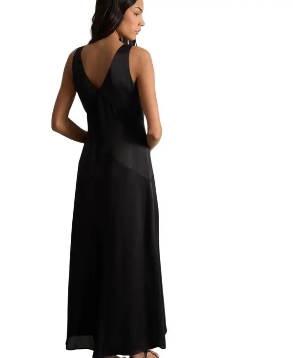 WAREHOUSE Satin And Chiffon Mix Midaxi Dress
