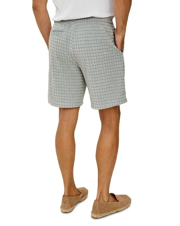 Rails Textured Check Drawstring Shorts