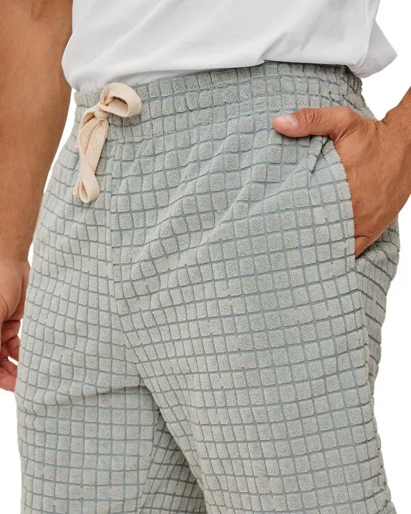 Rails Textured Check Drawstring Shorts