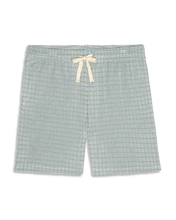 Rails Textured Check Drawstring Shorts