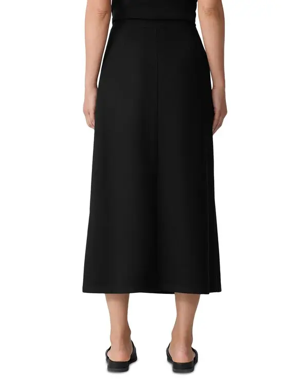 Eileen Fisher Wrap Front Midi Skirt