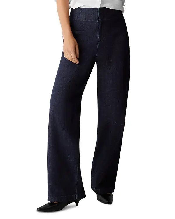 Eileen Fisher Denim Wide-leg Pants
