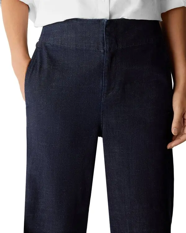 Eileen Fisher Denim Wide-leg Pants
