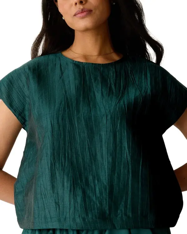 Eileen Fisher Round Neck Square Top