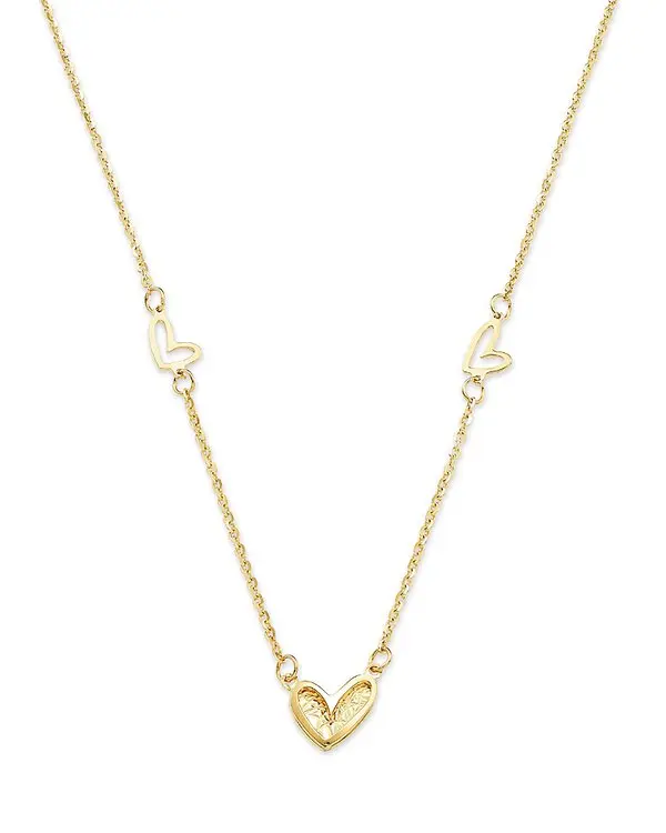 MOON & MEADOW 14k Yellow Heart Pendant Necklace - Gold