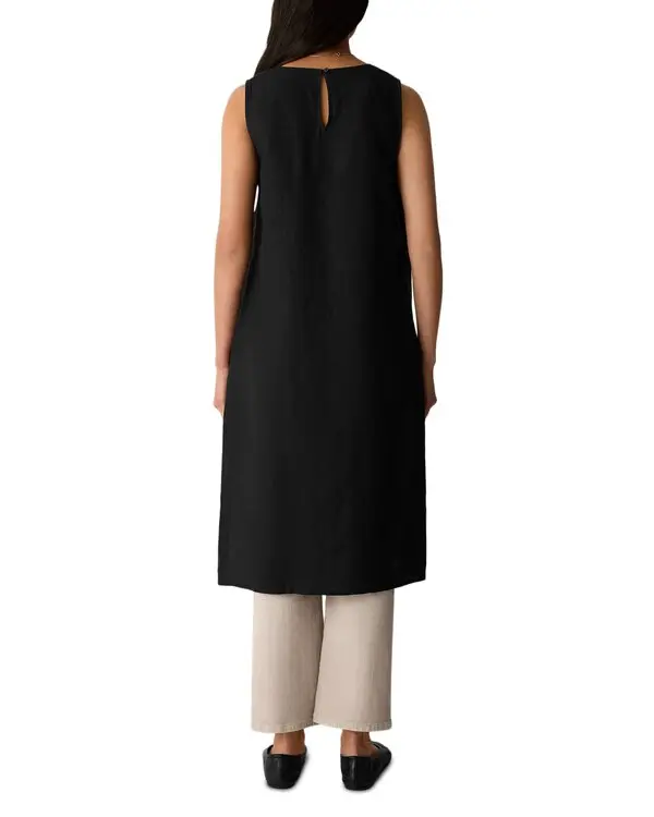 Eileen Fisher Round Neck Sleeveless Tunic