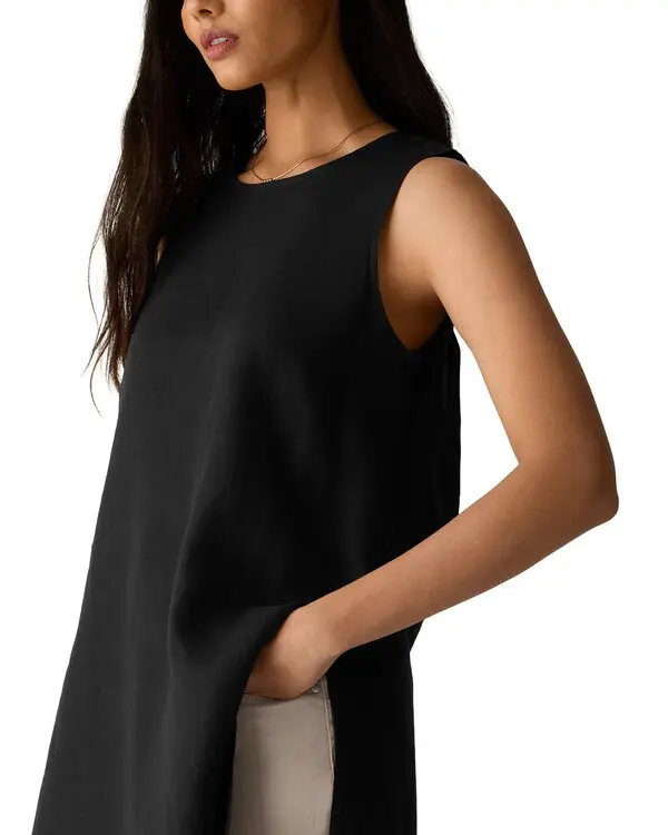 Eileen Fisher Round Neck Sleeveless Tunic