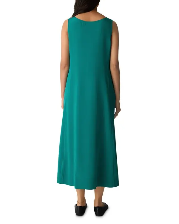 Eileen Fisher Ballet Neck Silk Dress