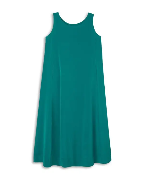 Eileen Fisher Ballet Neck Silk Dress