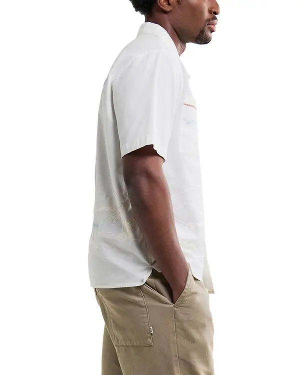 WAX LONDON Didcot Short Sleeve Shirt - Ecru