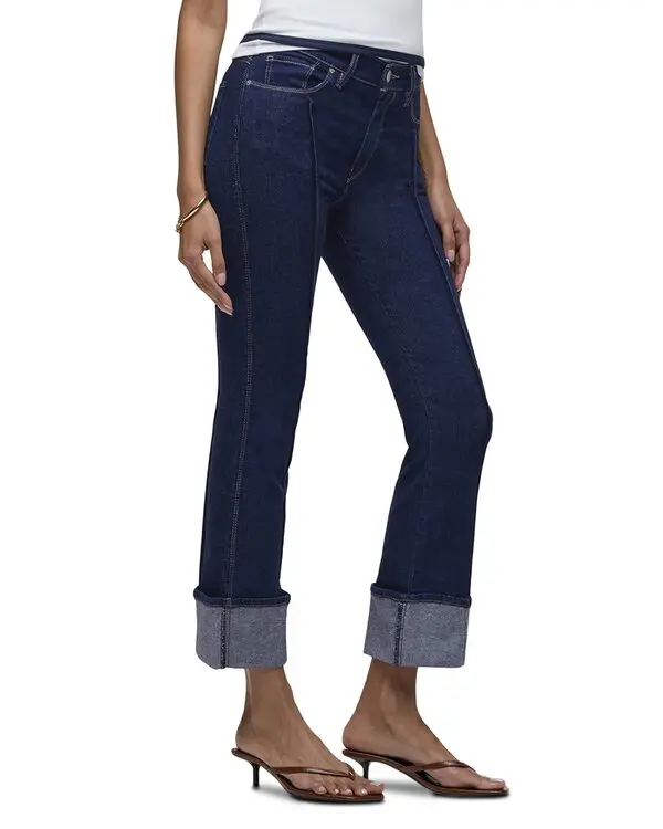 Hudson Jeans Barbara High-rise Pintucked Bootcut Crop Jeans