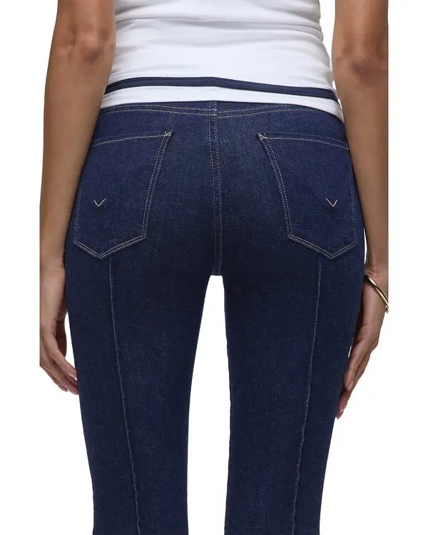 Hudson Jeans Barbara High-rise Pintucked Bootcut Crop Jeans