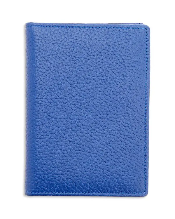 ROYCE NEW YORK Rfid Blocking Passport Travel Organizer - Cobalt Blue