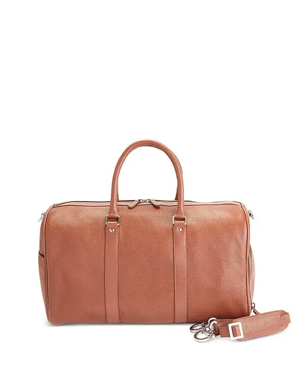 ROYCE NEW YORK Duffle Bag With Shoe Compartment - Tan
