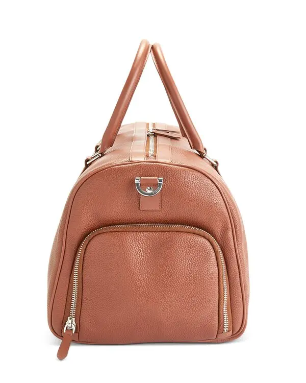 ROYCE NEW YORK Duffle Bag With Shoe Compartment - Tan