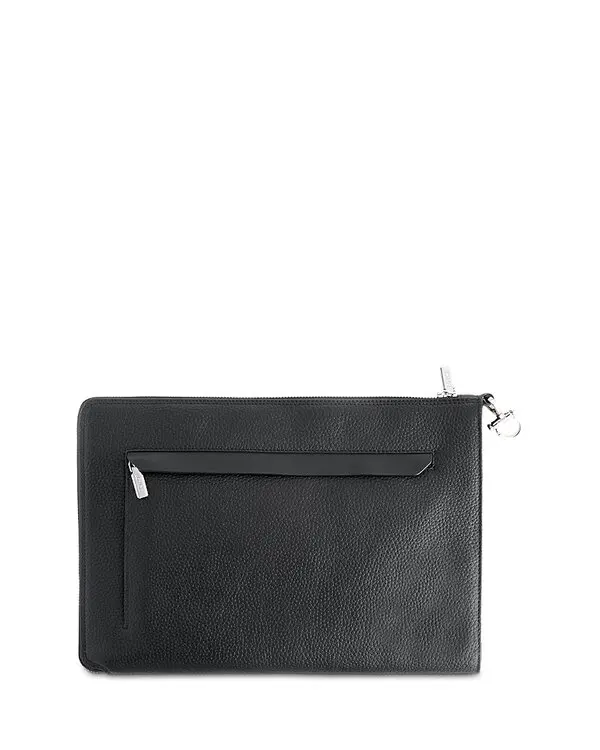 ROYCE NEW YORK Zippered Travel Portfolio Organizer - Black
