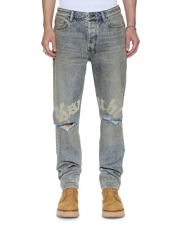 Ksubi Chitch Stature Blue Trashed Idols Jeans - Denim