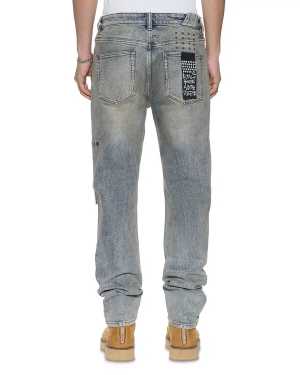Ksubi Chitch Stature Blue Trashed Idols Jeans - Denim