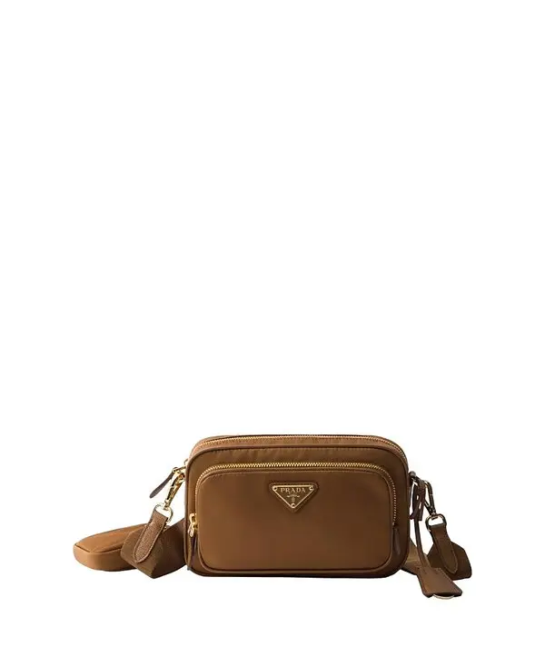 Prada Re-nylon Mini Shoulder Bag - Brown