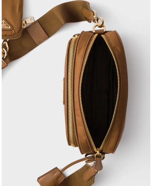 Prada Re-nylon Mini Shoulder Bag - Brown