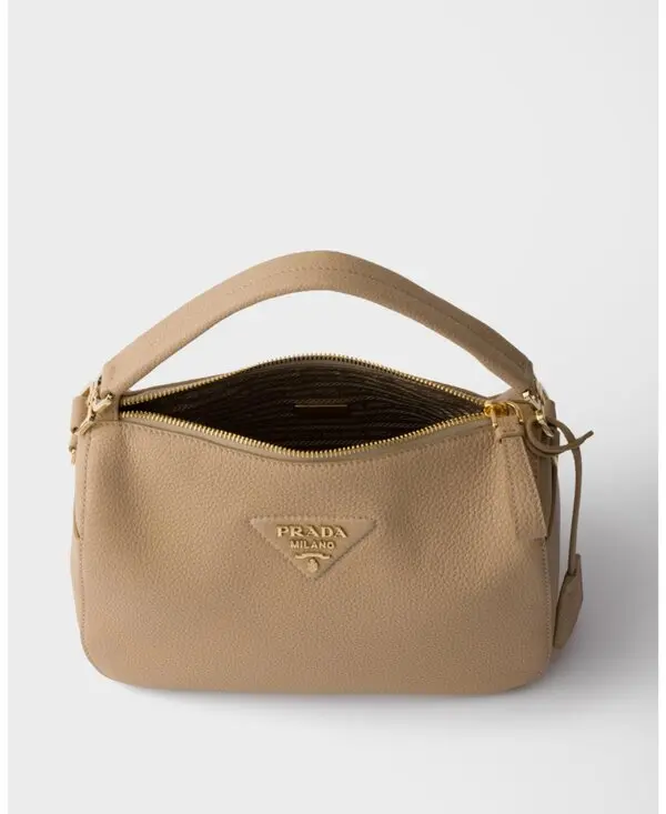 Prada Small Leather Handbag - Neutral