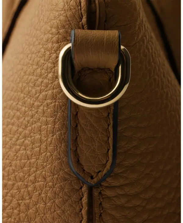 Prada Large Leather Tote Bag - Brown