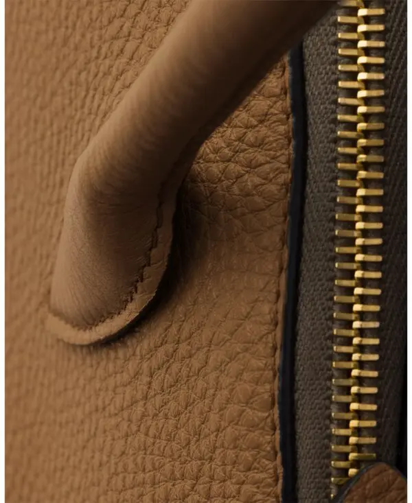 Prada Large Leather Tote Bag - Brown