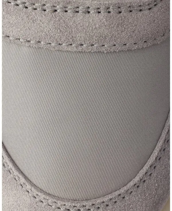 Prada Downtown Re-nylon And Suede Sneakers - Grey