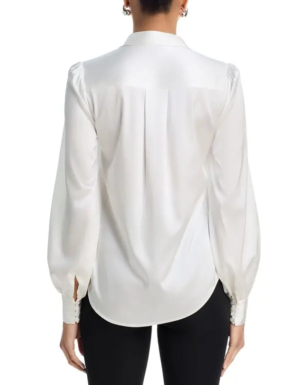 Generation Love Maxwell Silk-blend Blouse - White