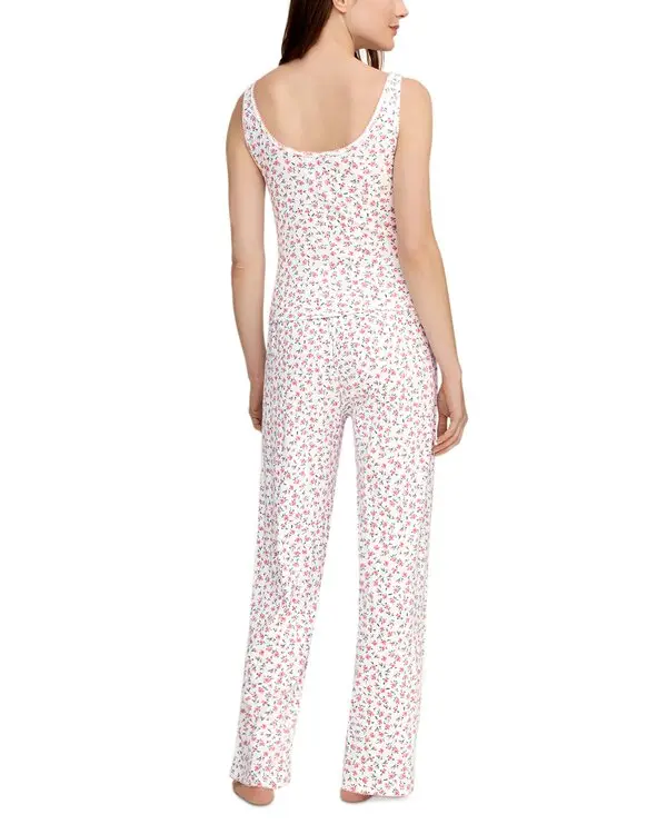 PETITE PLUME Pointelle Knit Pants - Pink