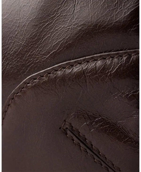 Prada Bonnie Leather Mini Shoulder Bag - Brown