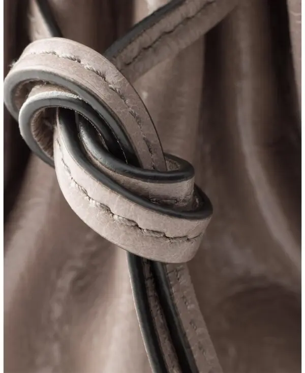 Prada Bonnie Leather Mini Shoulder Bag - Grey