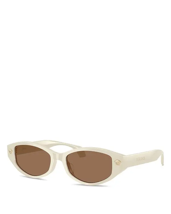 Versace 54mm Cat Eye Sunglasses - Dark Brown