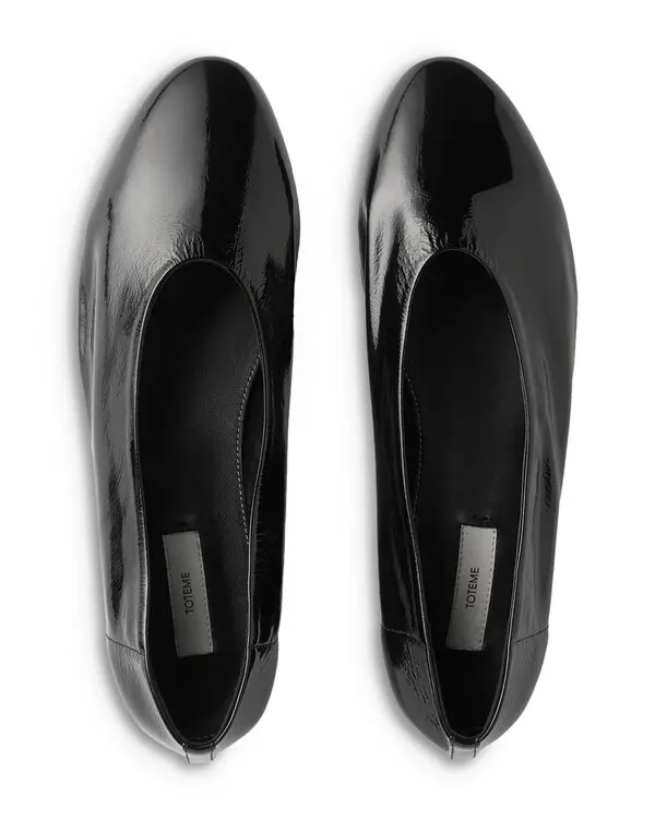 TOTEME Slip-on Ballerina Flats - Black